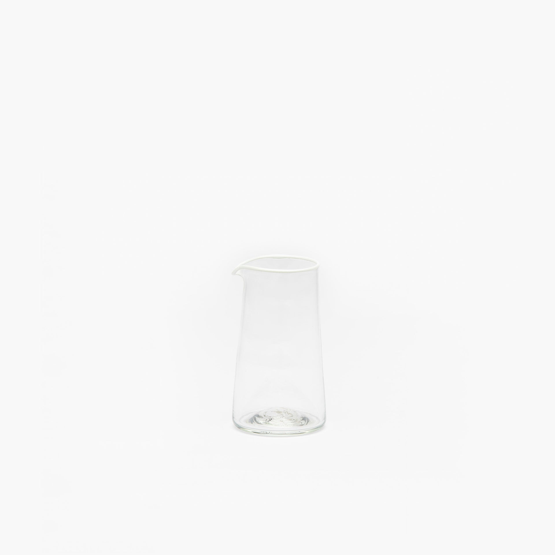 Cristallo A Bordo Bambola Jug, Clear / White - YALI